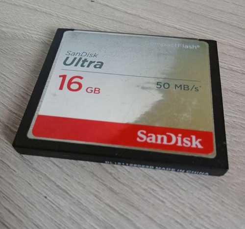 Карта памяти compact flash 16 Гб SanDisk ultra