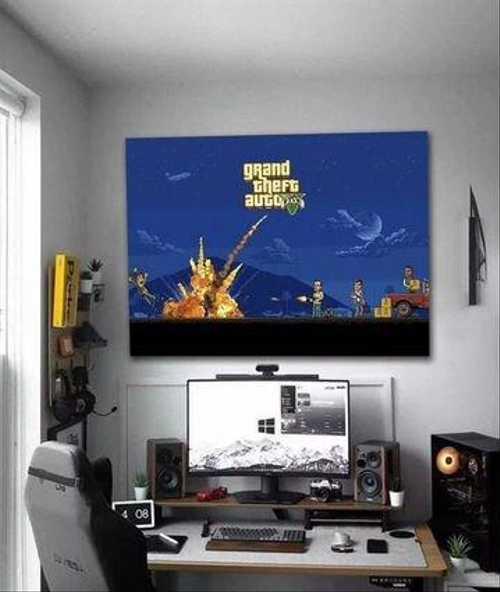 Картины GTA V - гта 5 видео игры на холсте