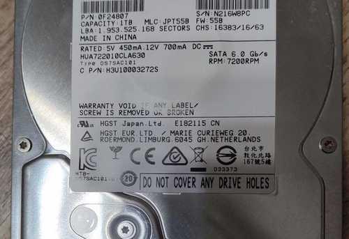 Жесткий диск HDD hgst 1Tb