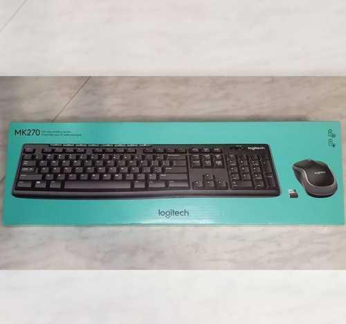 Беспроводная клавиатура и мышь Logitech MK270 Eng