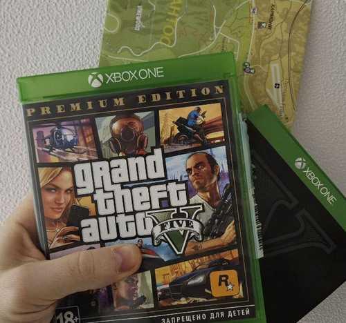 Gta 5 premium edition xbox one диск