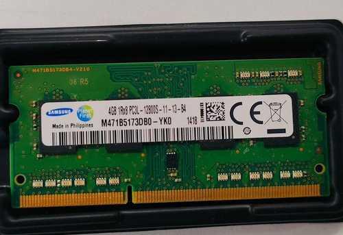 Оперативная память Samsung 4гб DDR3L sodimm
