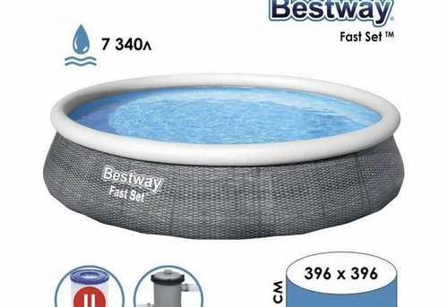 Бассейн Bestway Fast Set 57376, 396х84 см