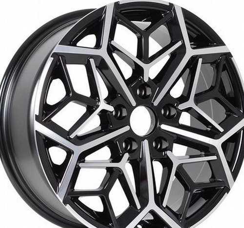 KDW KD1710 : 7x17 5*108 Et:50 Dia:63,3 Black Front Polished