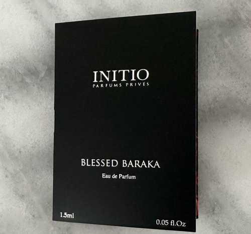 Initio blessed baraka пробники семплы