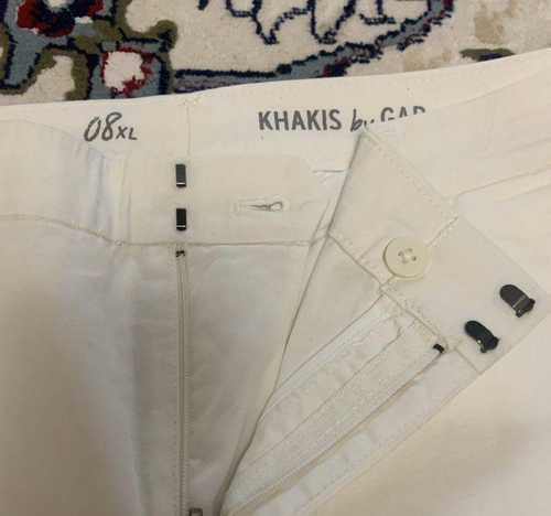 Брендовые котоновые белые брюки XL
