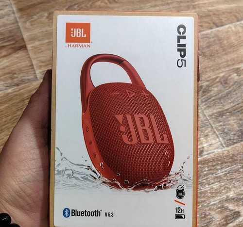 Колонка Jbl clip 5 красная