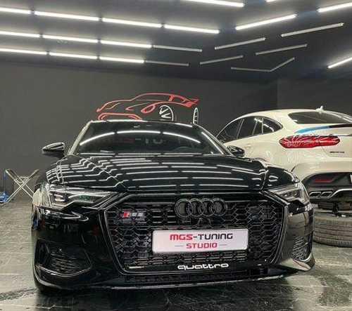 Решётка на Audi A6 18-н.в. в стиле RS6 style #3