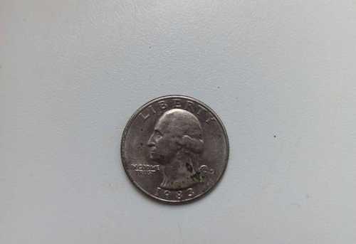 25 центов 1983 года - США - Джордж Вашингтон - Р