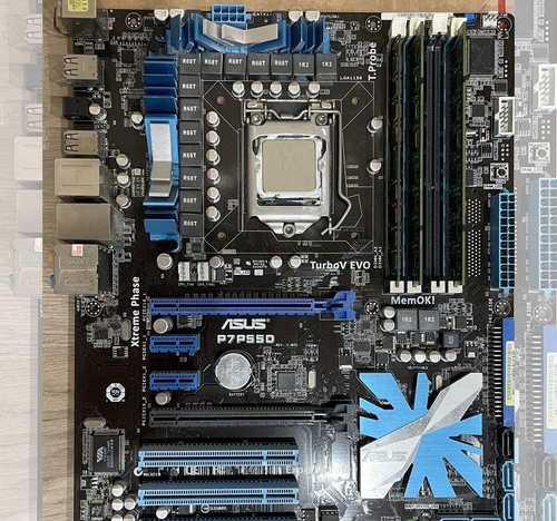 Комплект: P7P55D LGA1156   i5-750   8Gb