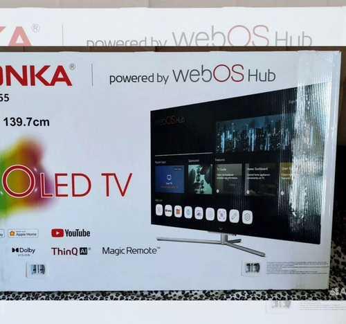 Новый oled 4K 120Гц 55"(139см) телевизор Konka A55