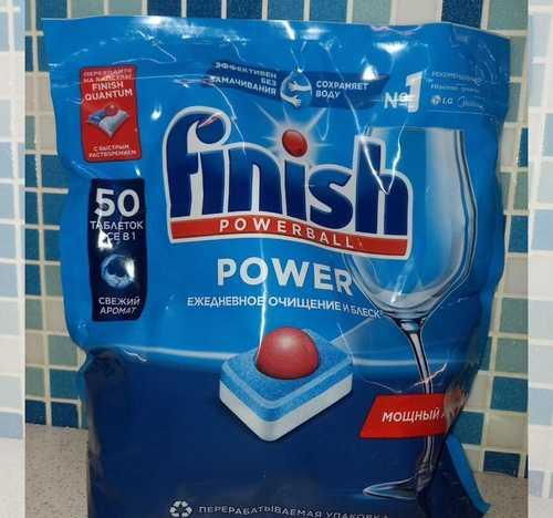 Новый Finish power 50 шт таблетки для посудомоечно