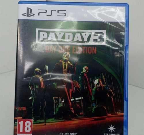 Игровые диски. Sony Playstation 5 Payday 3 Day One Edition