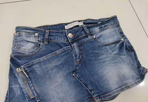 Юбка шорты джинсовая 44