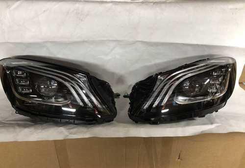 Фары Mercedes S-class w222 рестайлинг LED