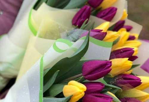Букеты из тюльпанов на 8 марта, тюльпаны в розницу