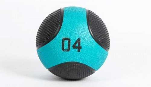 Медбол 4 кг, черный-синий livepro Solid