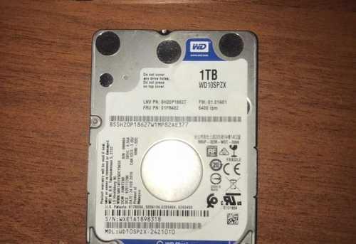 Жесткий диск 1 тб Western Digital WD10spzx