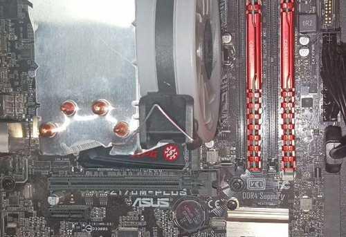 Связка qqlt+ asusz170m-plus+ddr4 corsair2400