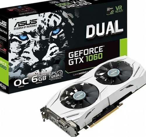 Видеокарта gtx 1060 6gb asus dual oc