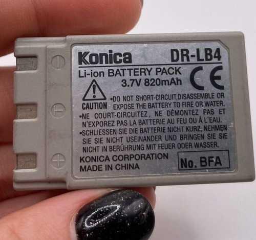 Аккумулятор Konica minolta DR-LB4 бу