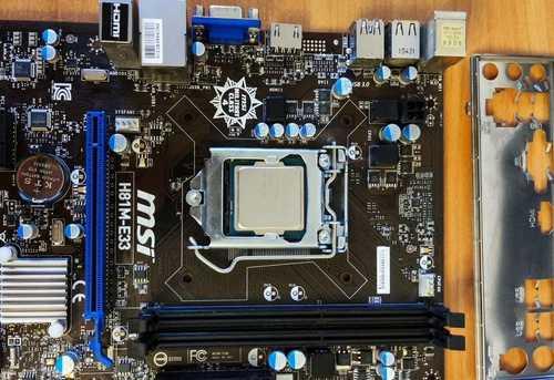 MSI H81M-E33 + Core i3-4170 + 8 Гб DDR3