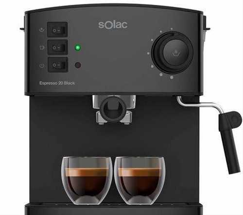 Кофеварка рожковая Solac Espresso 20 Bar Black
