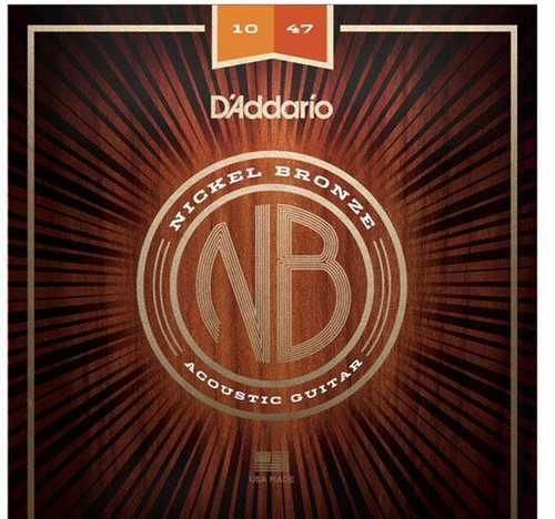 Струны для акустической гитары D'Addario NB1047 Ni