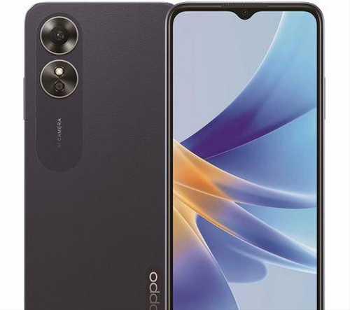 Oppo A17 4/64 гб, чёрный Новый