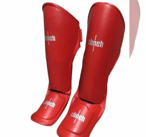 Защита голеностопа Clinch Shin Guard красный