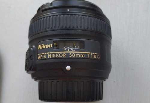 Объектив Nikon 50mm af s 1.8
