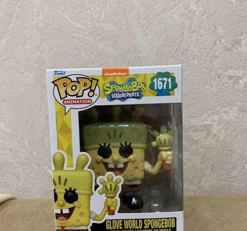 Funko Pop 1671 Sponge Bob glove World Губка Боб