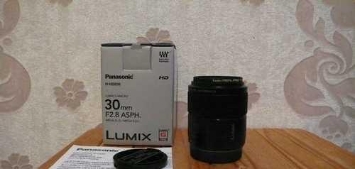 Объектив Panasonic Lumix H-HS030E Macro 30mm f2.8