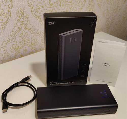 Powerbank Zmi Aura (QB822 Black) 20000 mAh (27W)