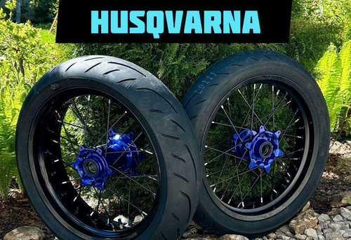 Мотард колёса 17/17 на husqvarna/ktm/regulmoto