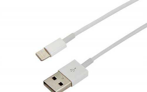 USB кабель для iPhone 5/6/7 моделей шнур 1 м белый
