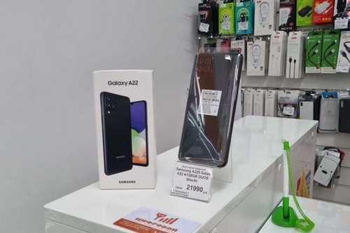 Samsung Galaxy A22 4/128gb чёрный рст