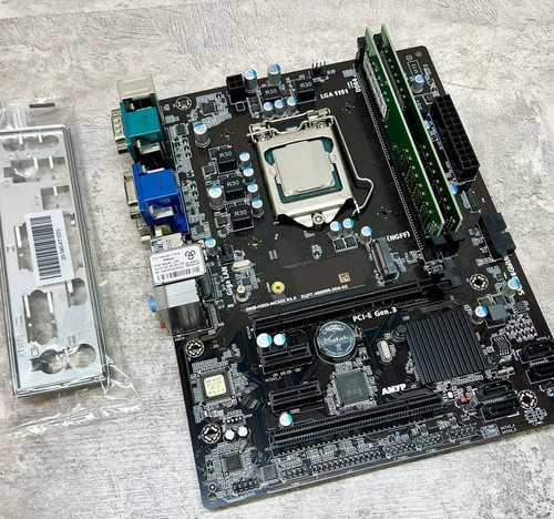 Комплект core i3-8100 / H310m / DDR4 16Gb