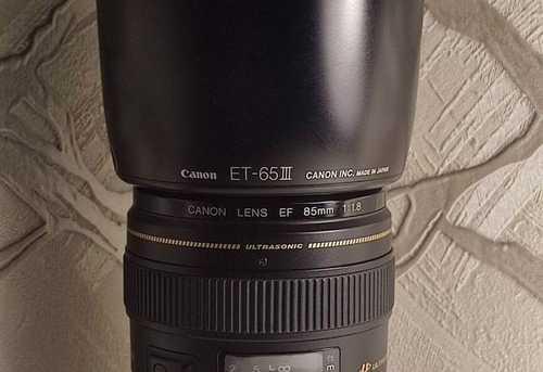 Объектив Canon EF 85mm f1.8 usm Идеал