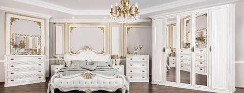 Спальня натали белый глянец бин