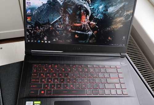 15.6" MSI GF63 Thin 10UD-608XRU, 512 ГБ, Core i7-10750H, RAM 16 ГБ, GeForce RTX 3050 Ti 4 ГБ