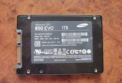 Ssd Samsung 850 EVO 1Tb 2,5