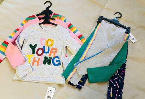 Mothercare новый набор кофты 3шт и лосины 3шт 98р