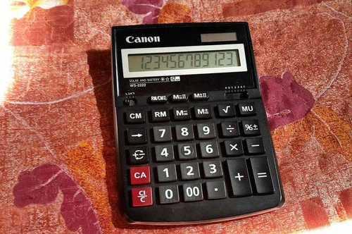 Калькулятор Canon ws-2222 бухгалтерский