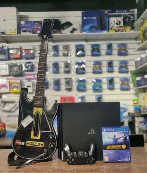 Ps4 pro 1tb Меганабор Guitar Hero