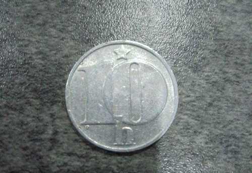 Монета Чехословакия 10 хеллеров