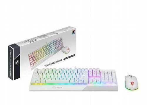Клавиатура + мышь MSI vigor GK30 combo White