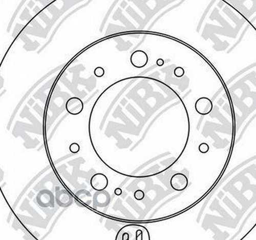Диск тормозной задний RN1607 NiBK
