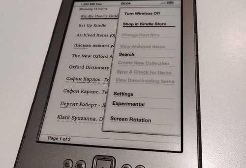 Электронная книга Amazon Kindle 4