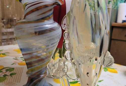 Графин Рыба стекло СССР Ваза